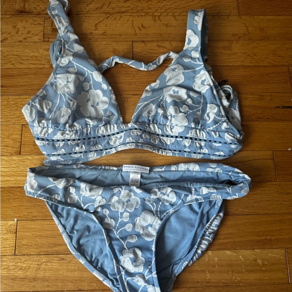 Robin Piccone | Swim | Robin Piccone Light Blue And White Floral Bikini ...